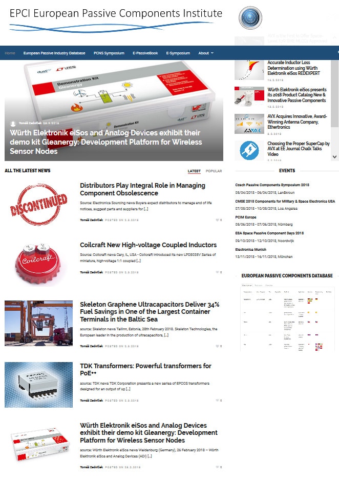 EPCI Upgrades its Website