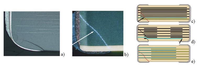 NASA report evaluates low voltage MLCC cracks issues
