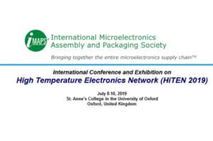 Hi Ten 2019 IMAPS conference will introduce tantalum solid capacitors and resistors for high ...