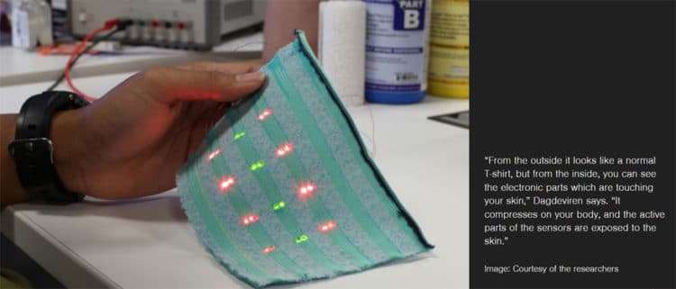 Shirt Embedded Sensors Can Monitor Vital Signs