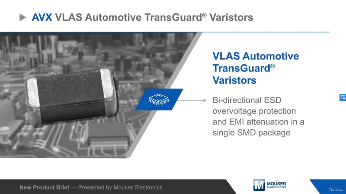 AVX VLAS Automotive Transguard Varistors | New Product Video Brief