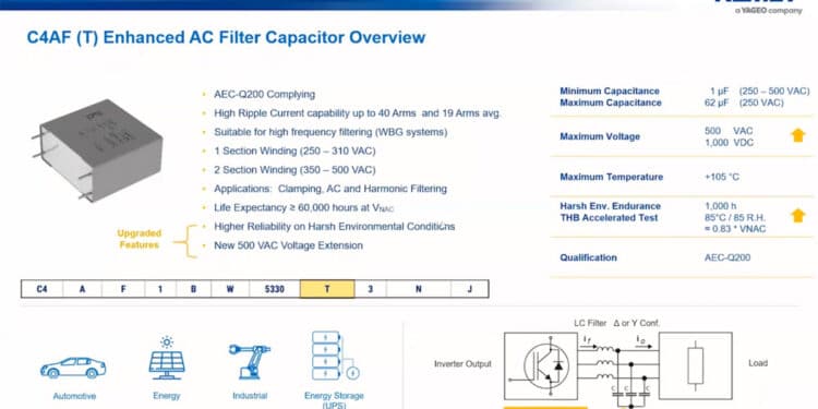 Power-Box Film Capacitors Ready for IGBT and MOSFET; Kemet Webinar