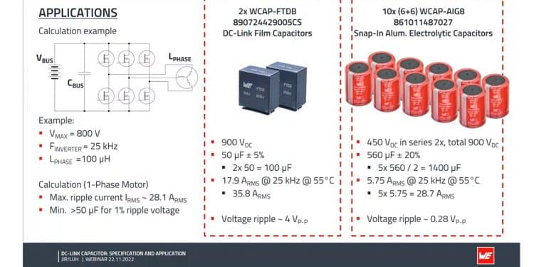 DC-Link Capacitor, Specification and Application
