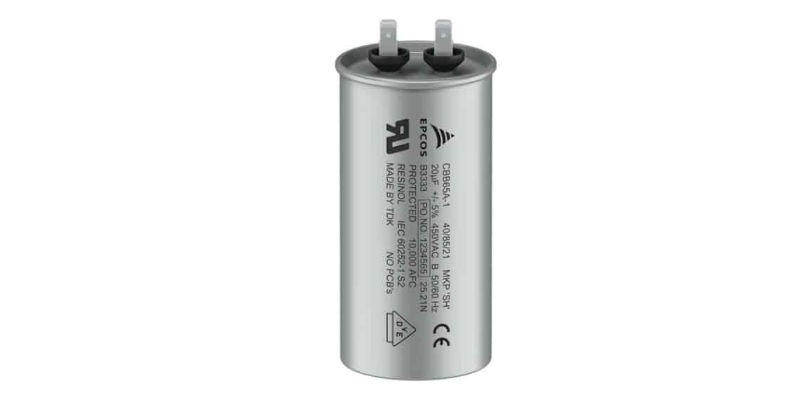 TDK Releases the Most Compact Safety Motor-Run Film Capacitors