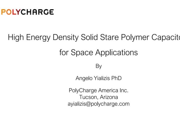 PolyCharge Double Energy of PP Film Capacitors