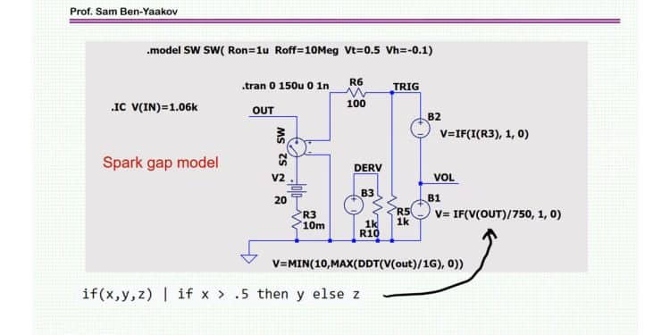 LTspice Simulation of a Spark-Gap Circuit Protection Surge Arrester