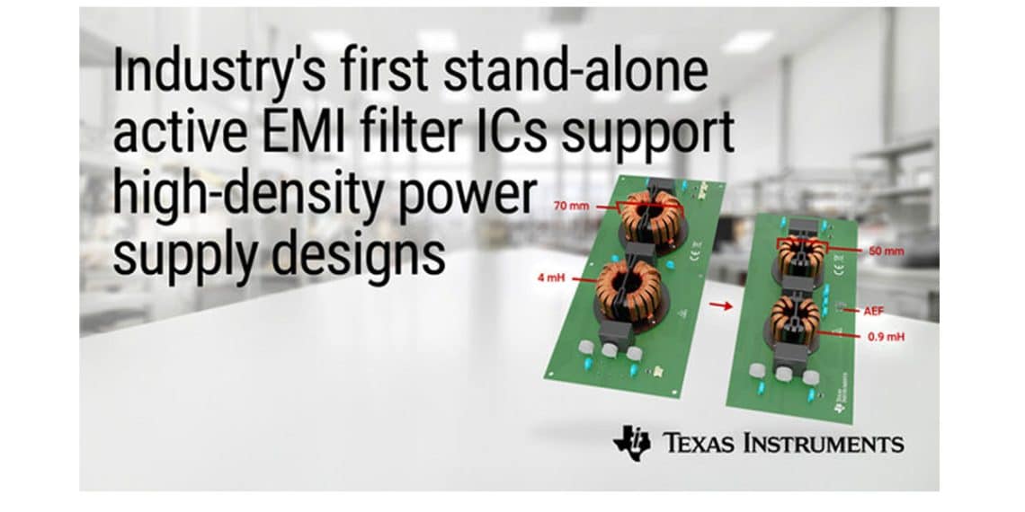 TI Releases Industry’s First Stand-Alone Active EMI Filter ICs