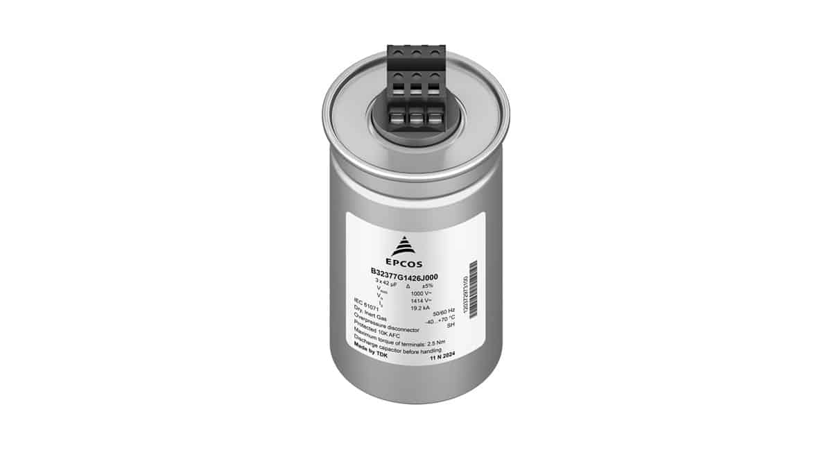 TDK Releases 3-phase AC Filter Nitrogen Filled Film Capacitors