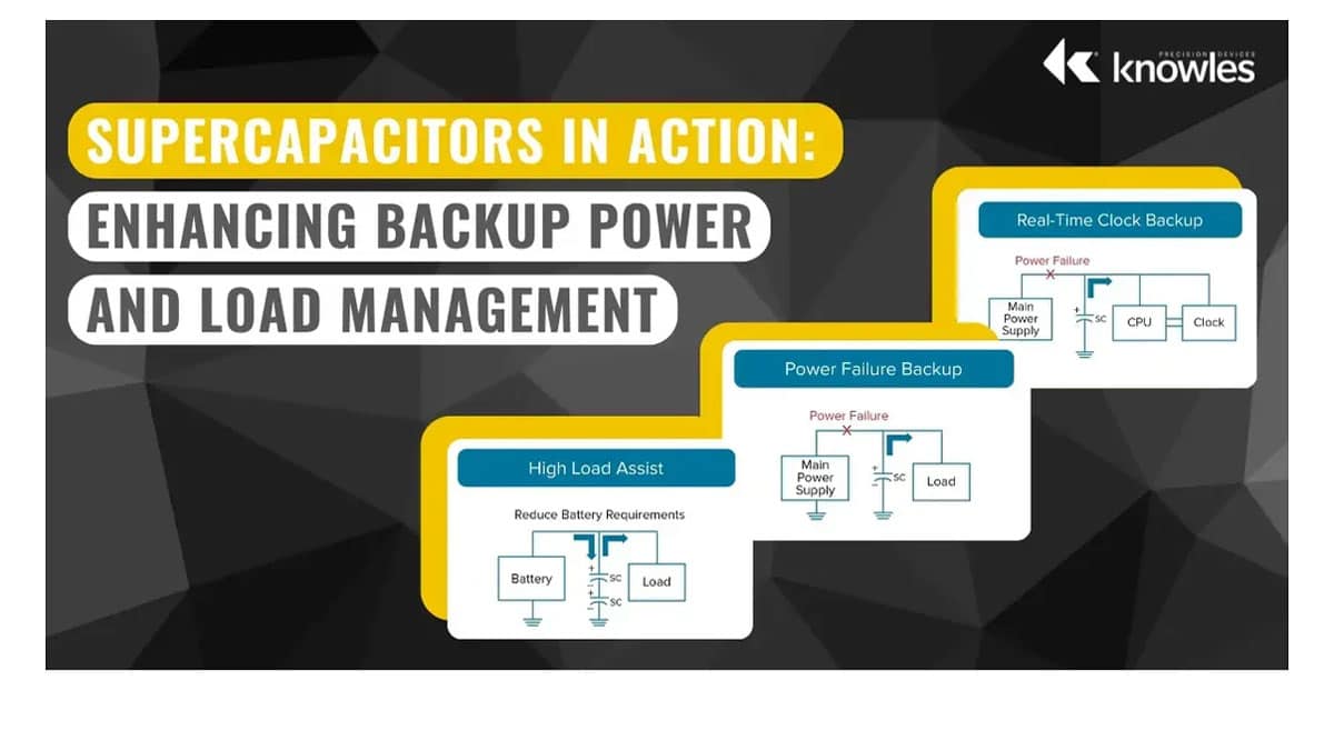Supercapacitor Benefits In Power Management Applications