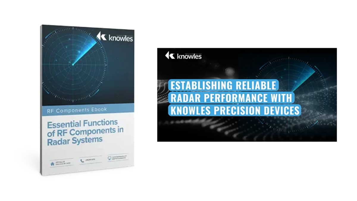 Knowles Introduces ebook on RF Components for Radar Systems