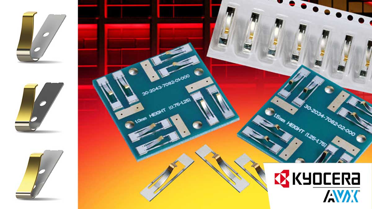 KYOCERA AVX Introduces Spring-Finger Compression Contacts