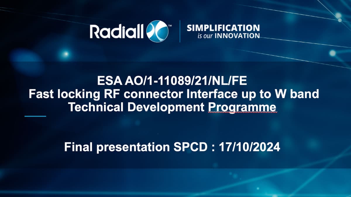 W Band Fast-Lock RF Connector for Satellite Systems