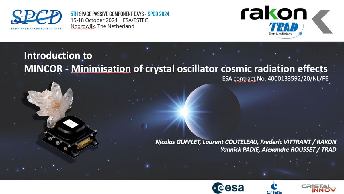 Minimization of Crystal Oscillator Cosmic Radiation Effects