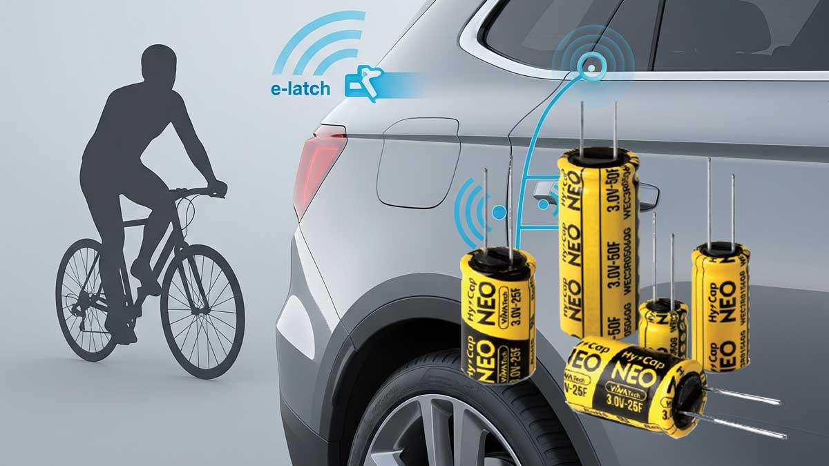 VINATech Supercapacitors Automotive Safety in E-Latch System