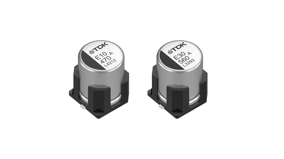 TDK Unveils Vibration-Resistant Hybrid Aluminum Capacitors