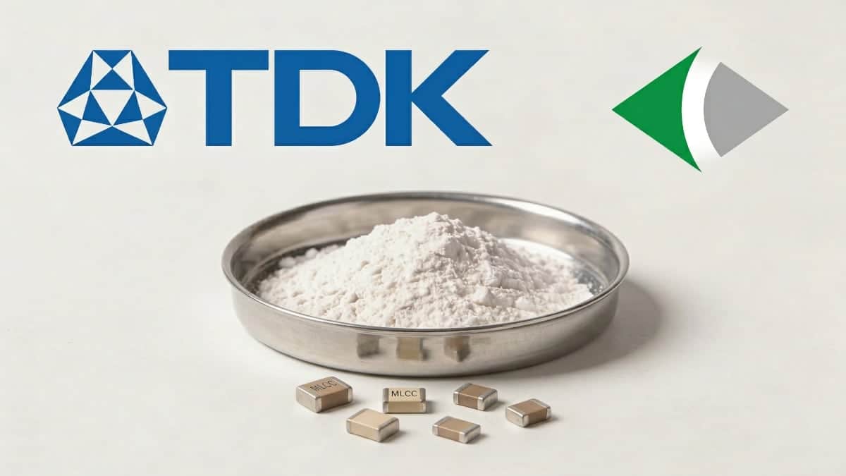 TDK and Nippon Chemical Joint Venture for MLCC Materials